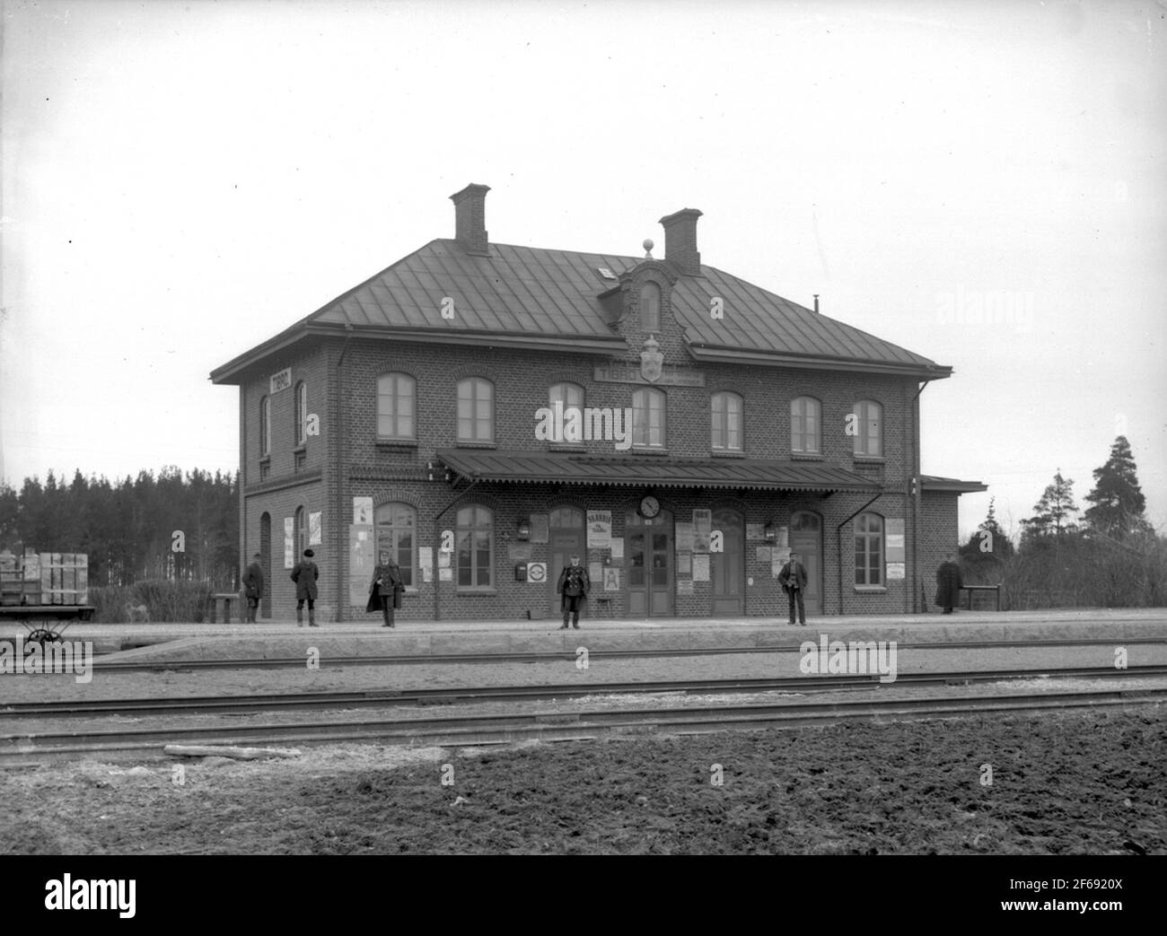 Stationhouse of the boxholm model. The station was built in 1876. Two ...