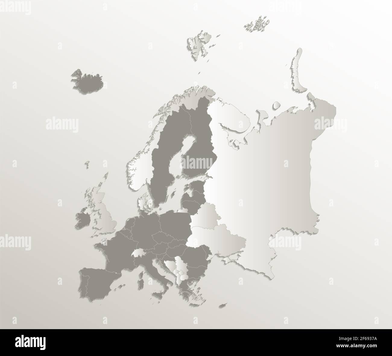 Political map europe 3d texture hi-res stock photography and images - Alamy
