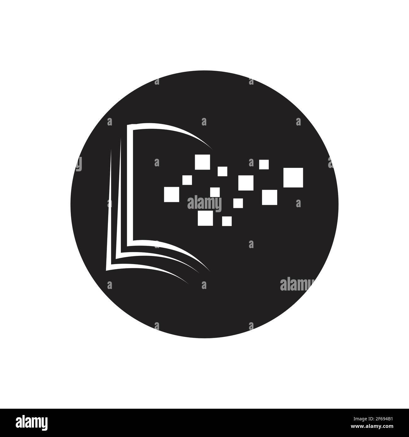 Digital book logo technology vector icon design Stock Vector Image ...