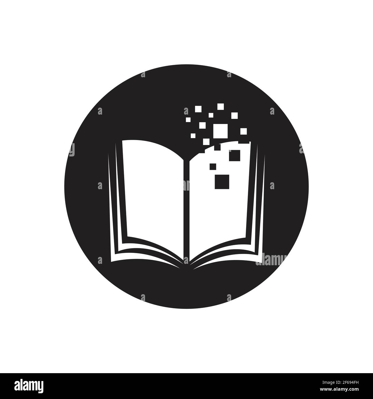 Digital book logo technology vector icon design Stock Vector Image ...