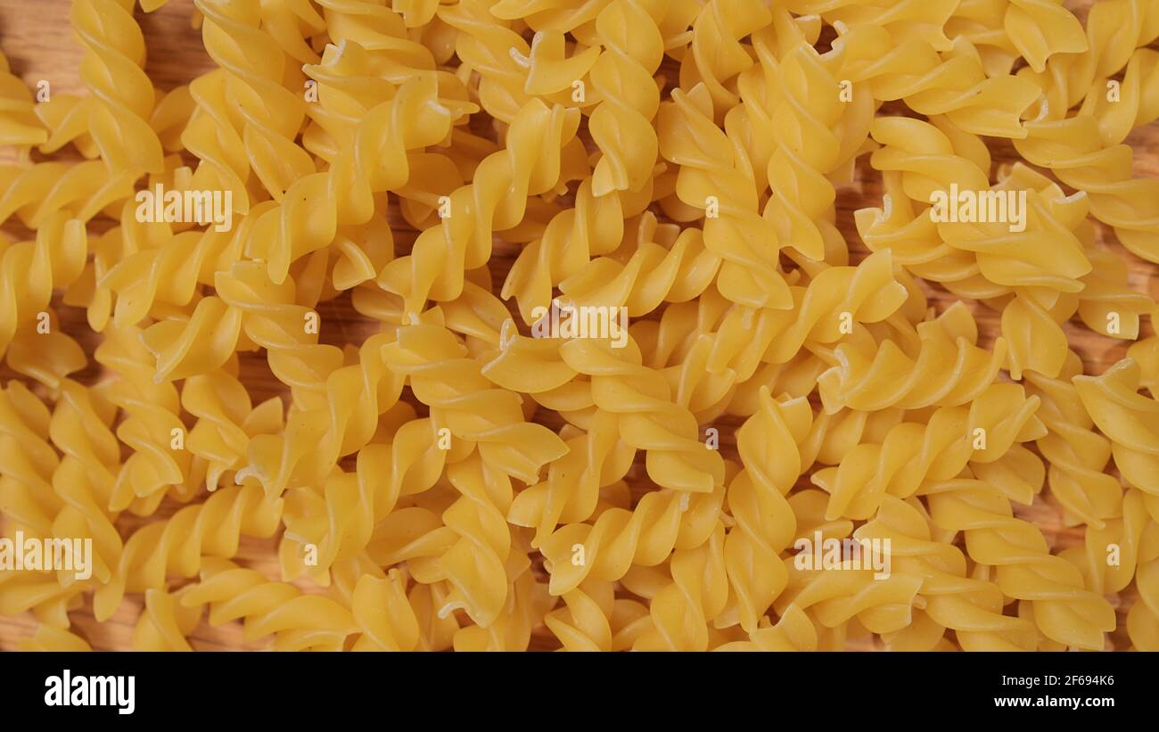 Italian pasta in top-down close up view - beautiful background Stock ...