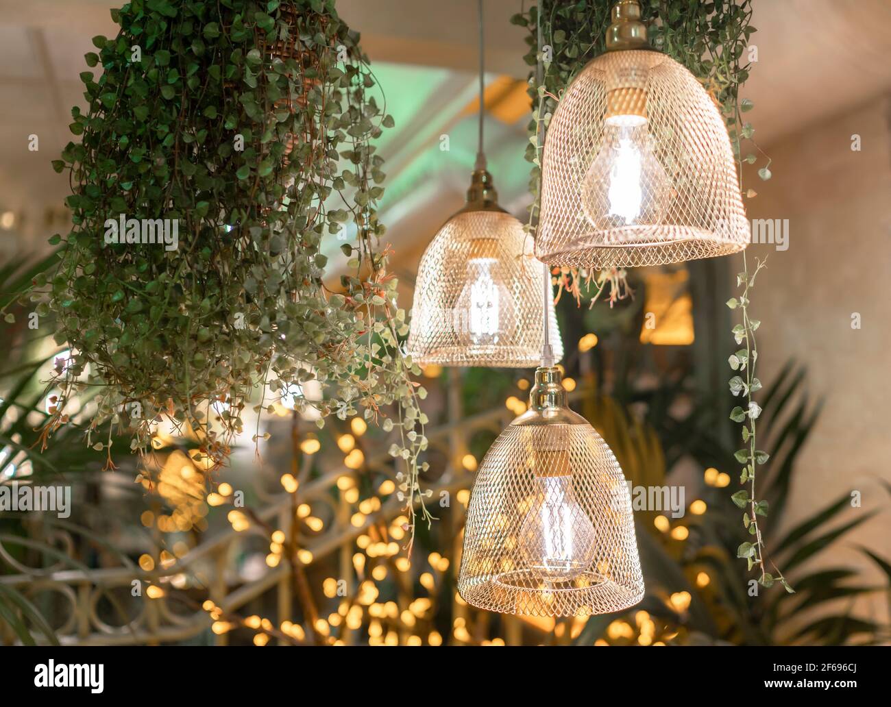 image of three beautiful lamps Stock Photo - Alamy