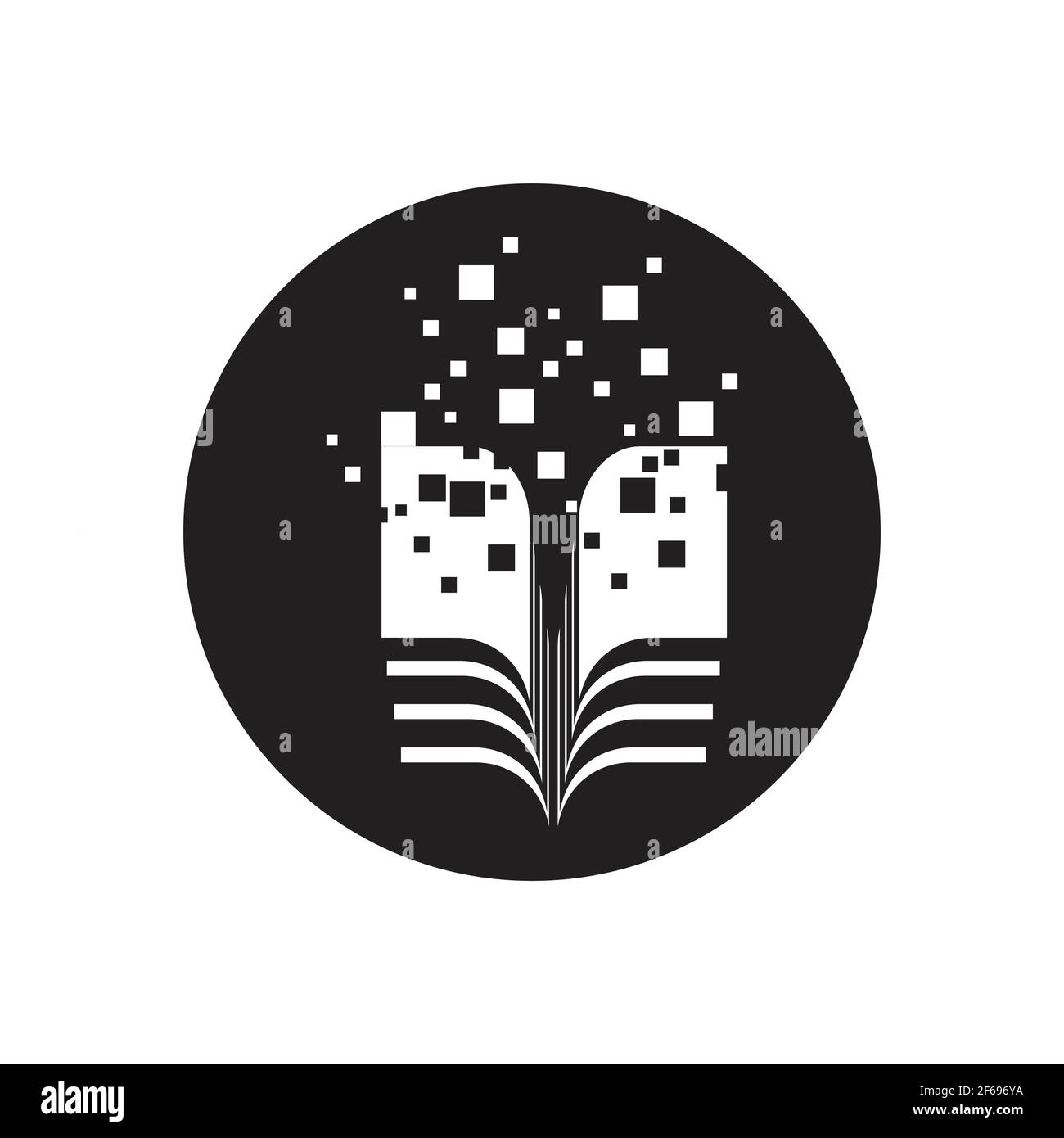 Digital book logo technology vector icon design Stock Vector Image ...