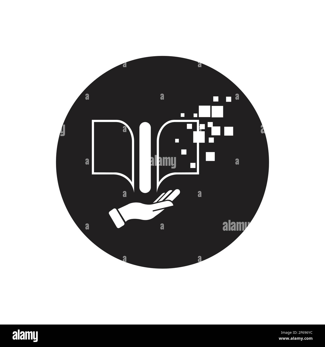 Digital book logo technology vector icon design Stock Vector Image ...