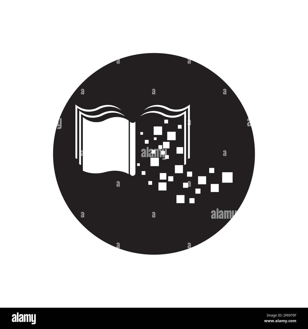Digital book logo technology vector icon design Stock Vector Image ...