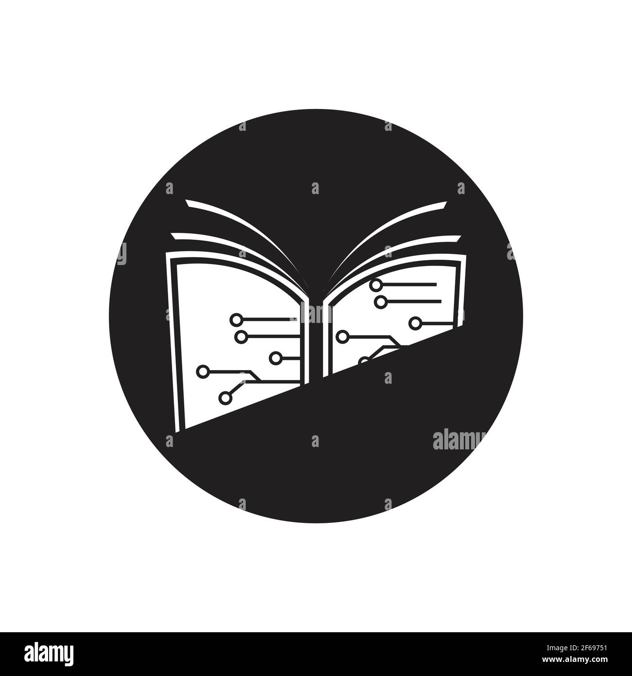 Digital book logo technology vector icon design Stock Vector Image ...