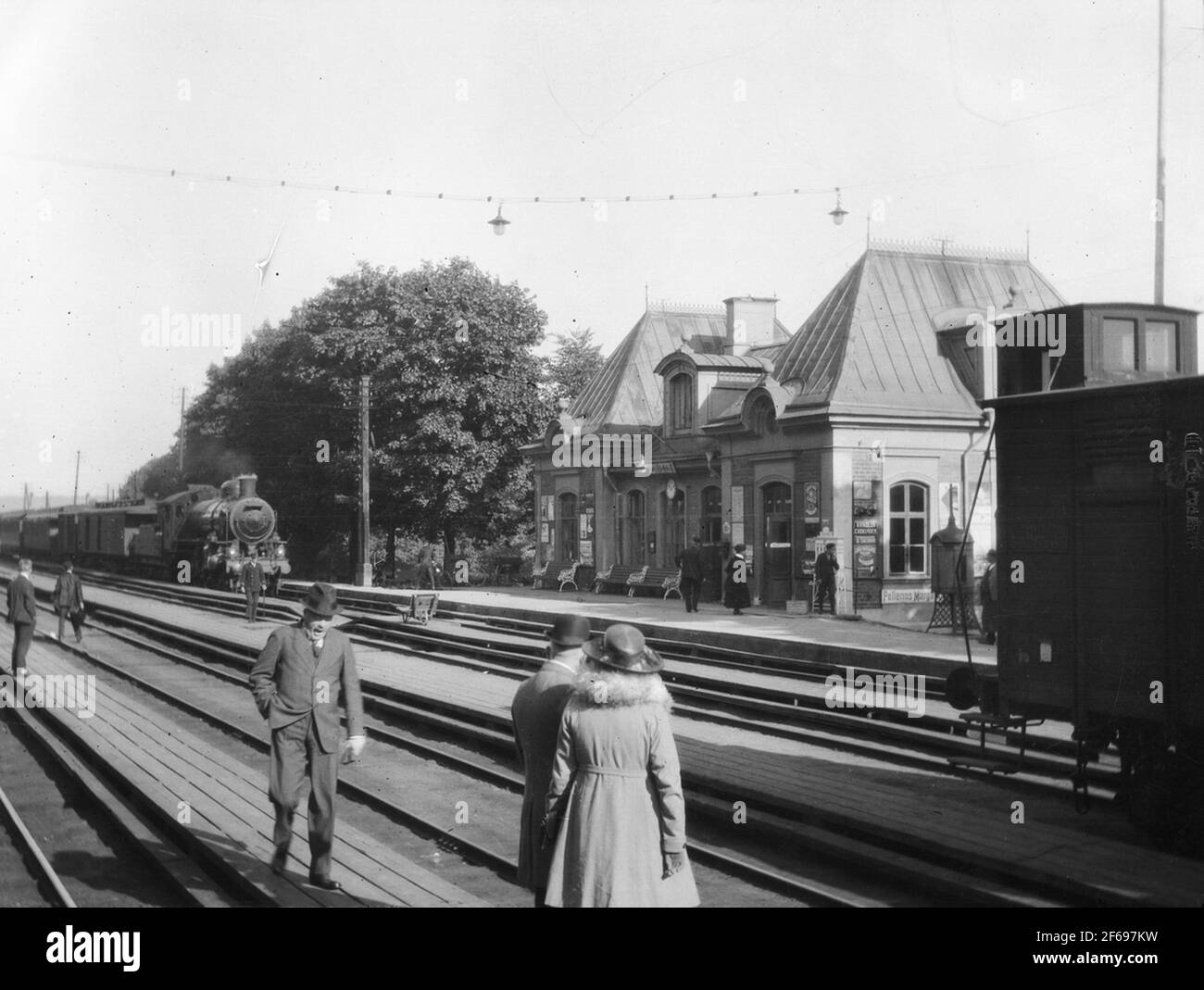 Salt forest railway station, B-Lok Stock Photo - Alamy