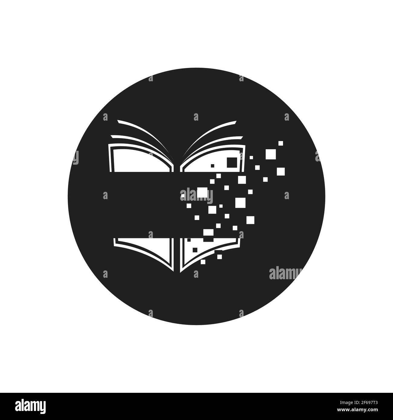Digital book logo technology vector icon design Stock Vector Image ...