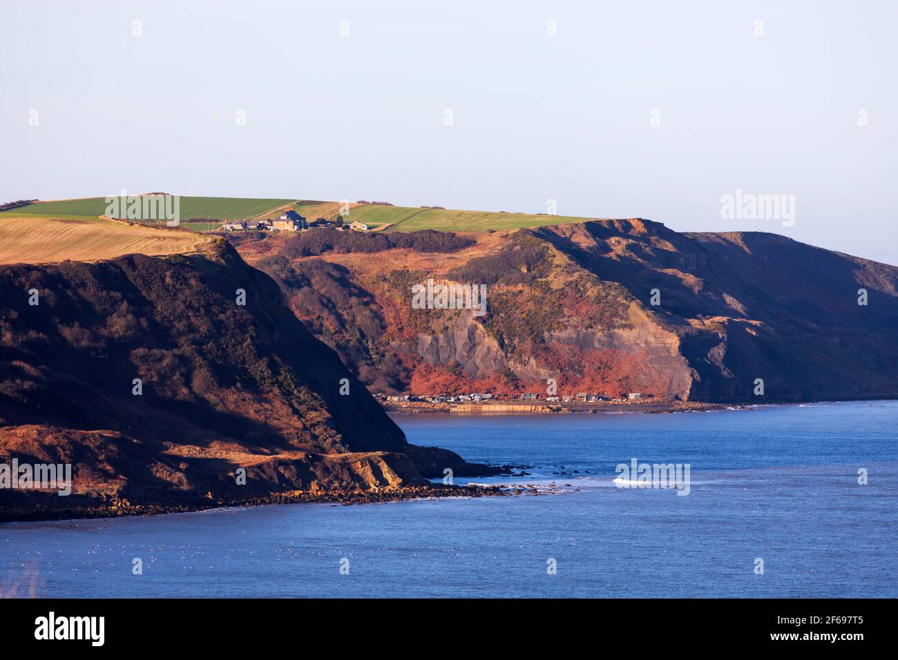 Runswick Bay from Kettleness, North York Moors National Park, Yorkshire ...