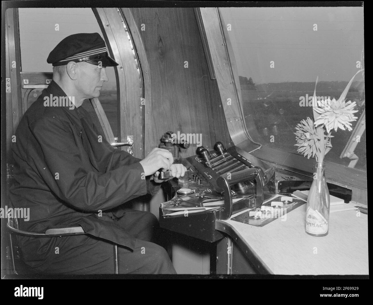 Train drivers at work Stock Photo - Alamy
