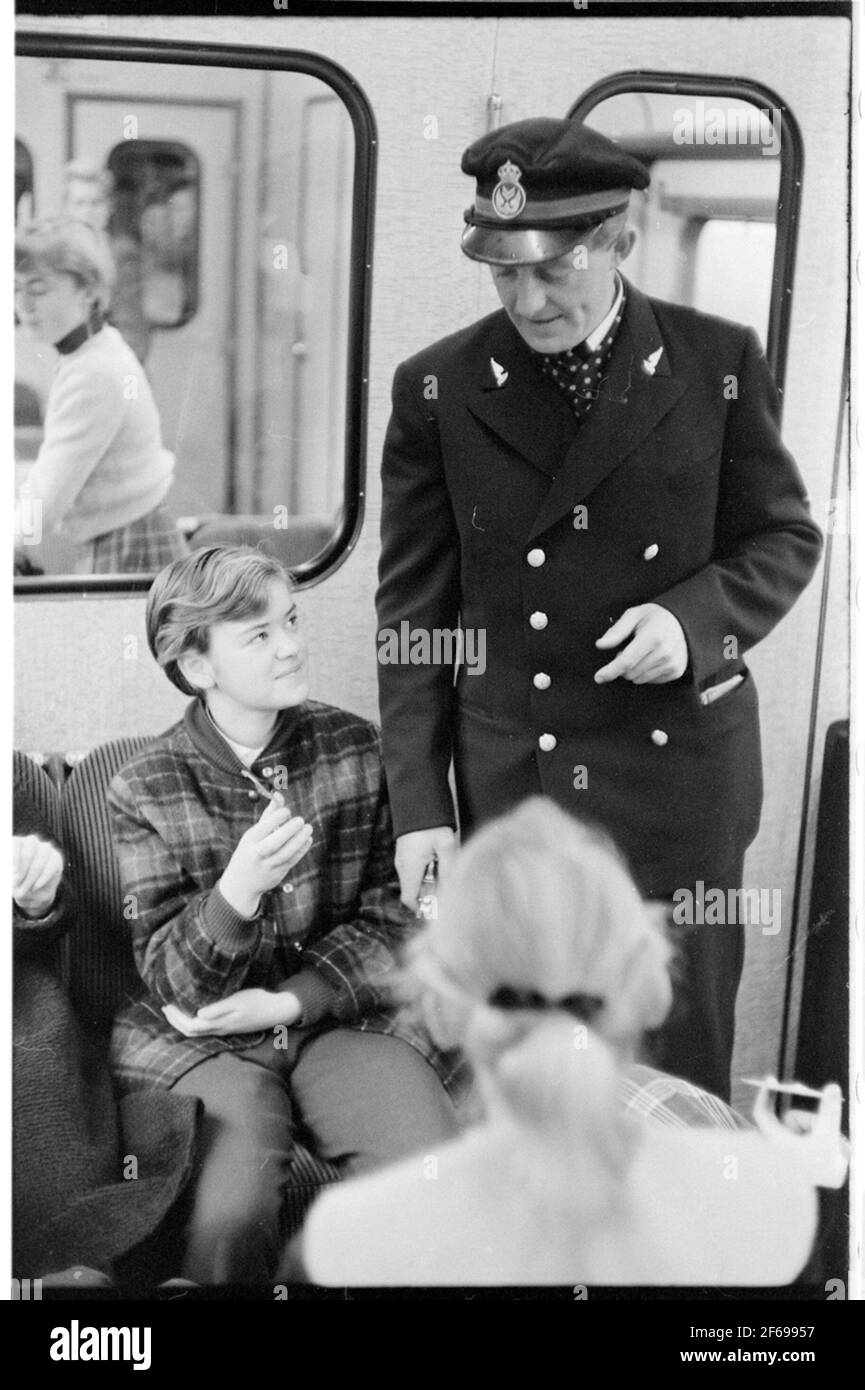 Traveling in rail bus Stock Photo - Alamy