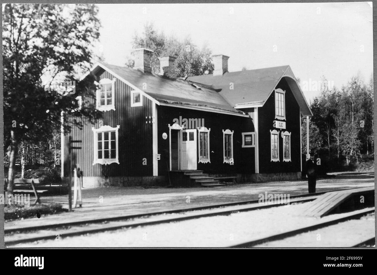 The station in Öje Stock Photo - Alamy