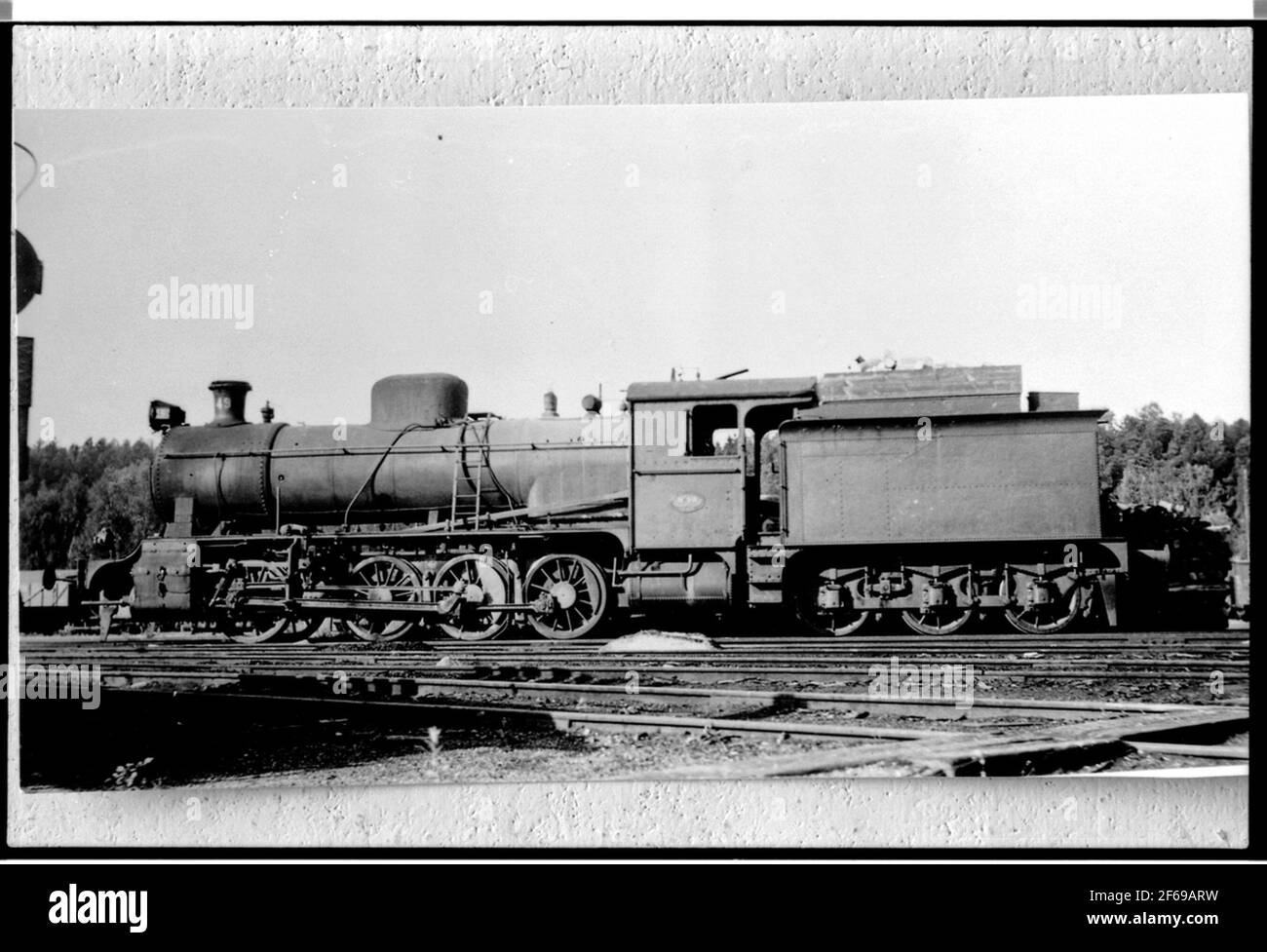 Steam locomotive on fan yard Stock Photo - Alamy
