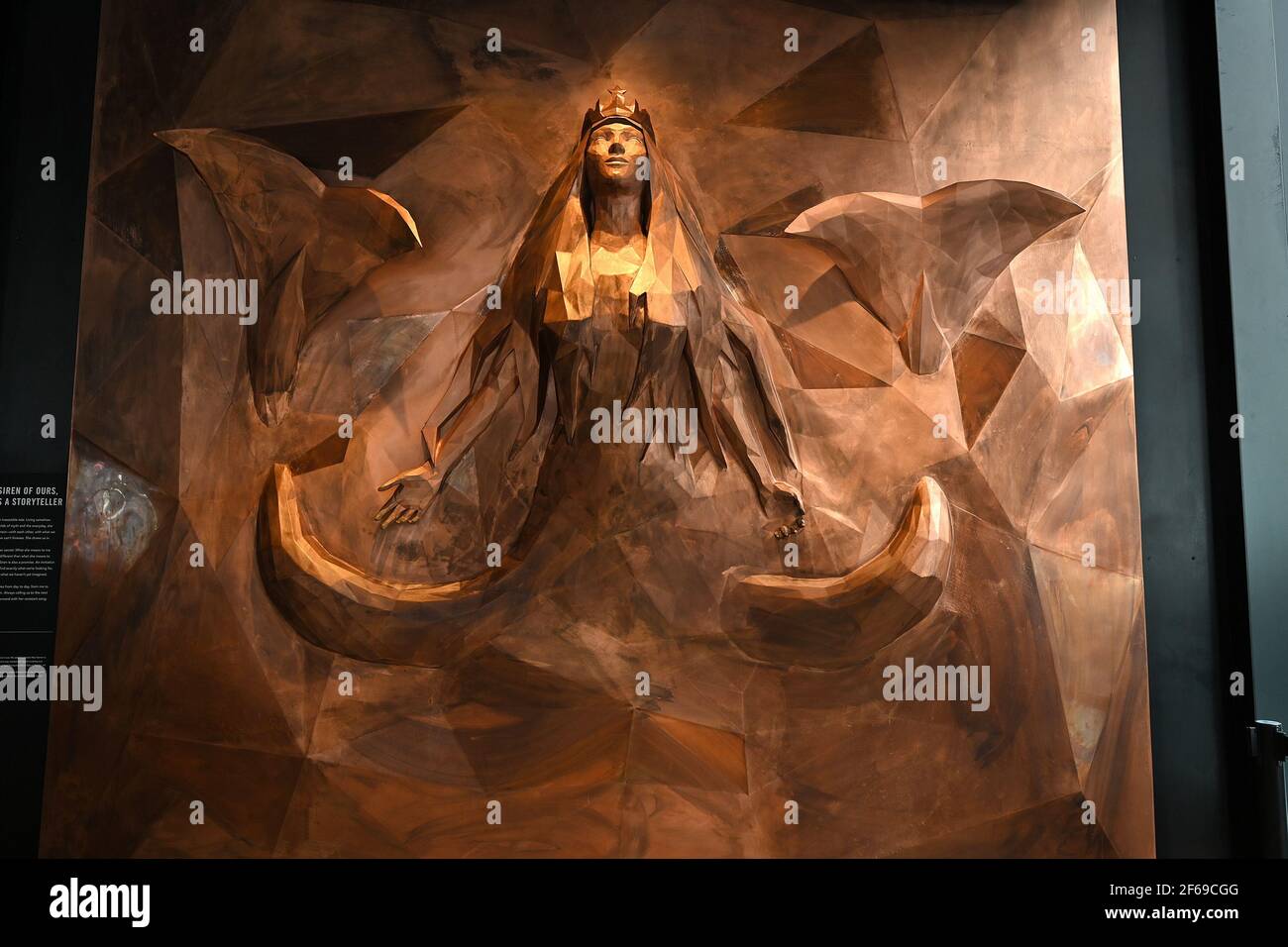 The Starbucks “Siren” wall mounted bronze sculpture by artist Max ...