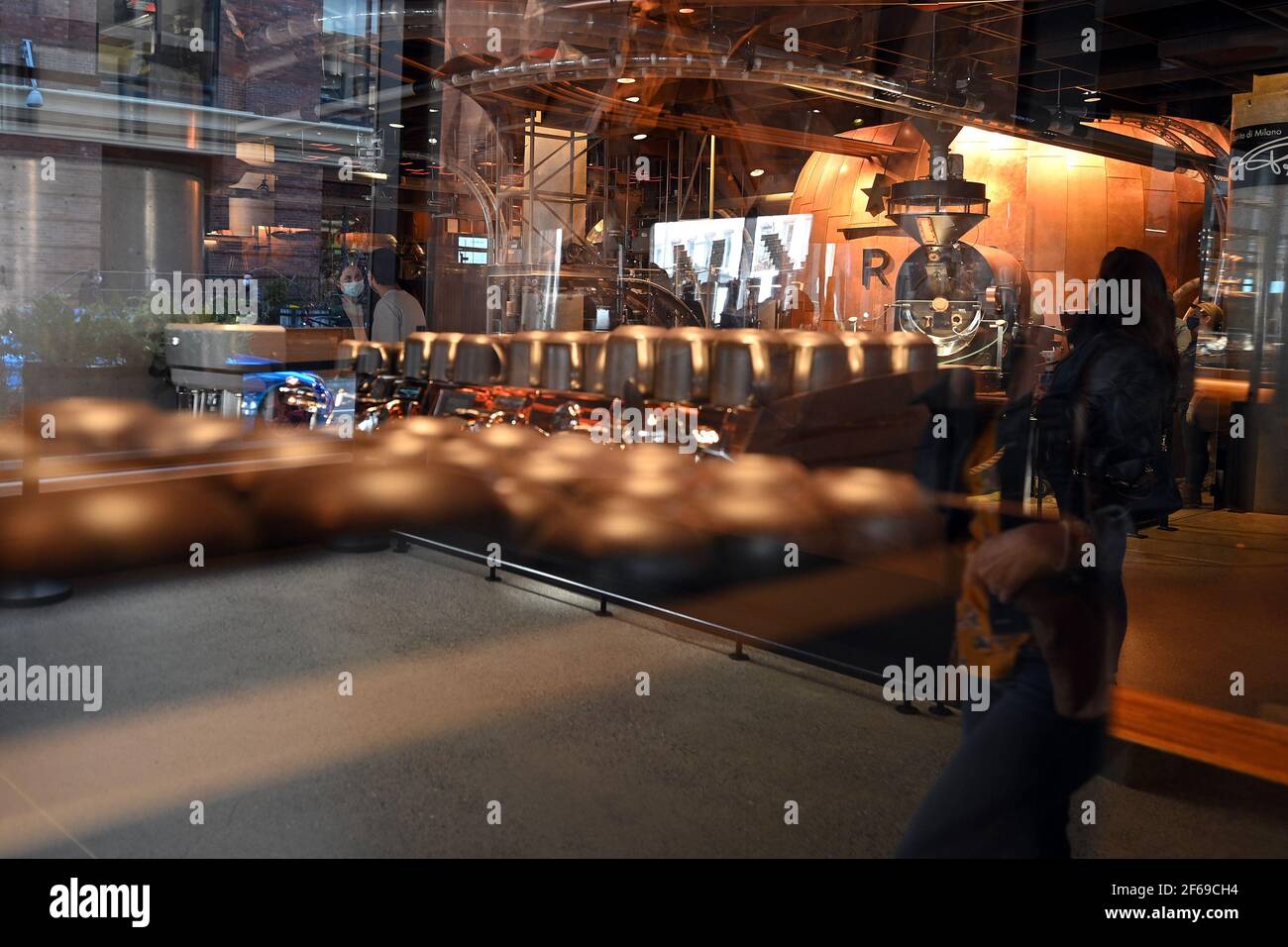 Interior view of Starbucks Reserve Roastery on its 50th Anniversary ...