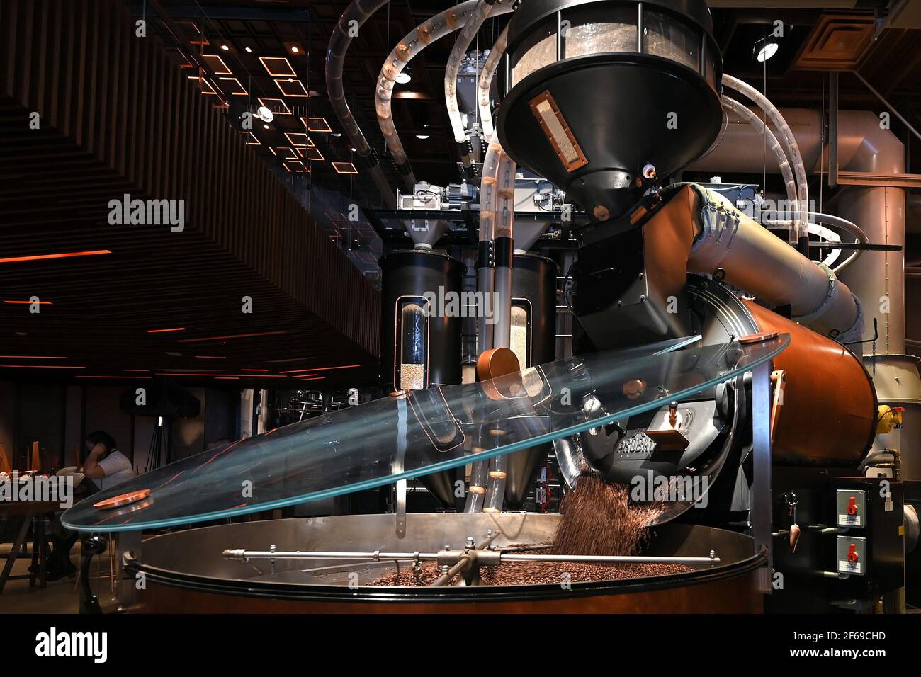 Interior view of Starbucks Reserve Roastery on its 50th Anniversary ...
