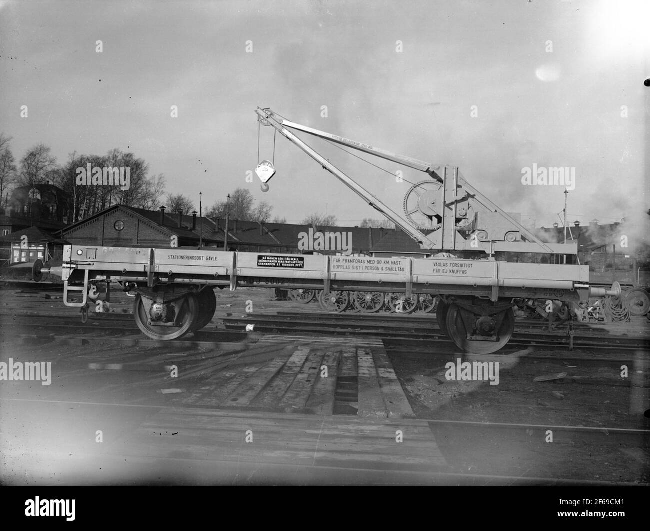 Crane rail track Black and White Stock Photos & Images - Alamy