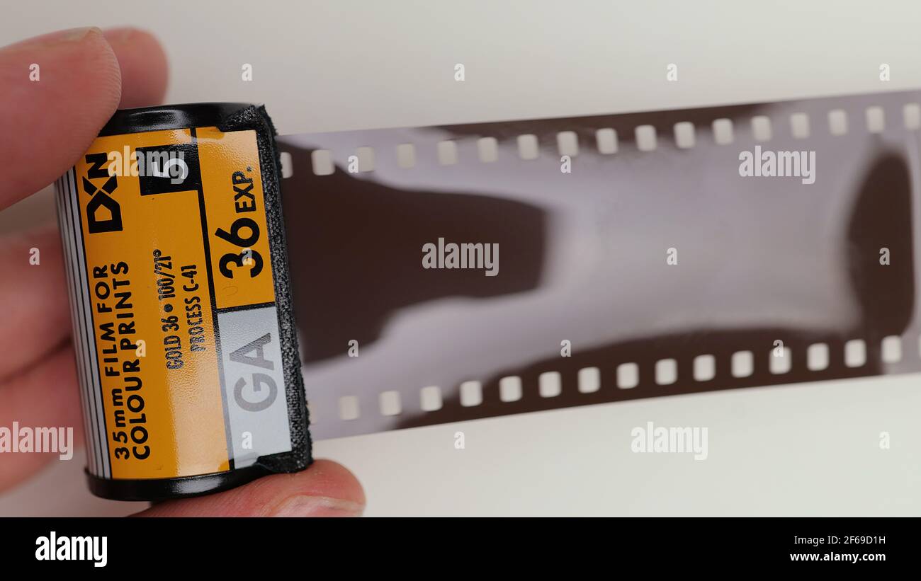 35mm negative film for photos Stock Photo - Alamy