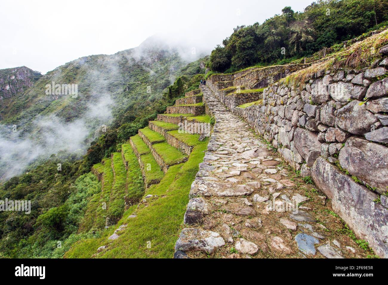 Machu Picchu, panoramic view of peruvian incan town, unesco world ...