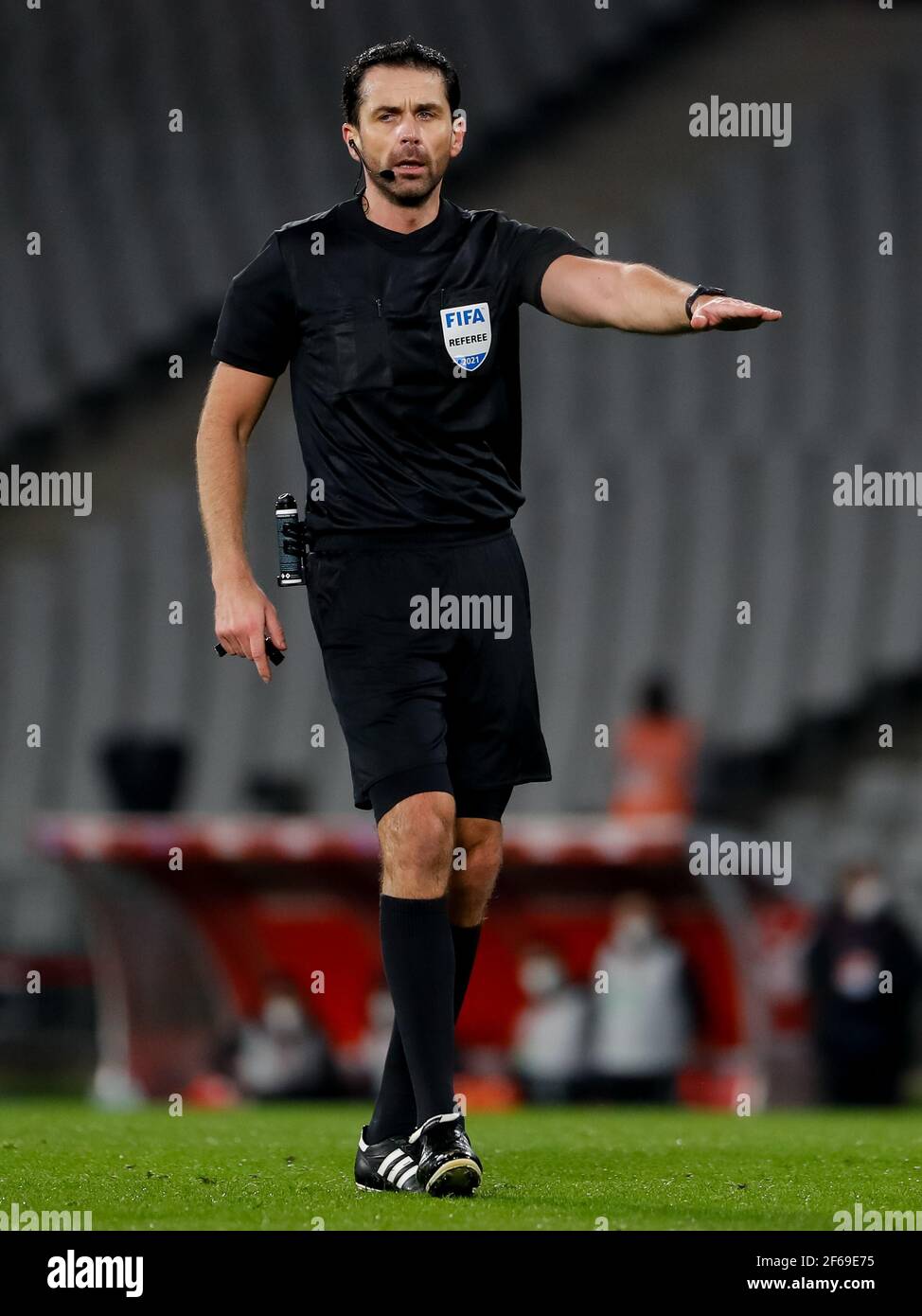 ISTANBUL, TURKEY - MARCH 30: referee Daniel Stefanski during the World ...