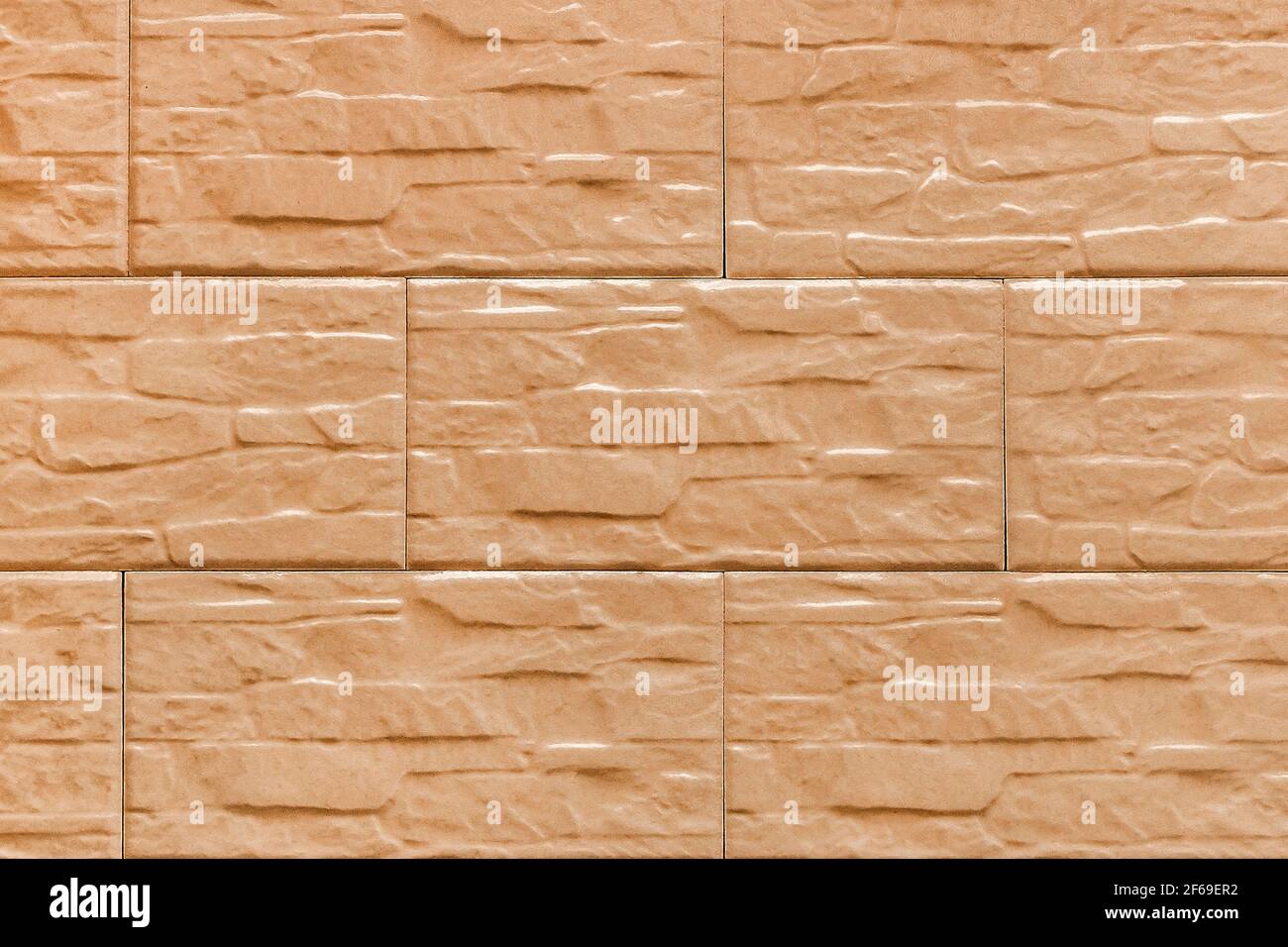 Texture of beige abstract stone blocks, decorative brick wall ...