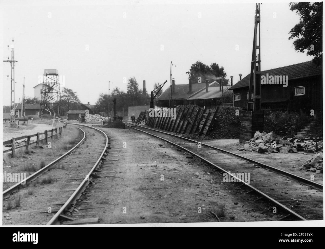 Station crossing Black and White Stock Photos & Images - Alamy