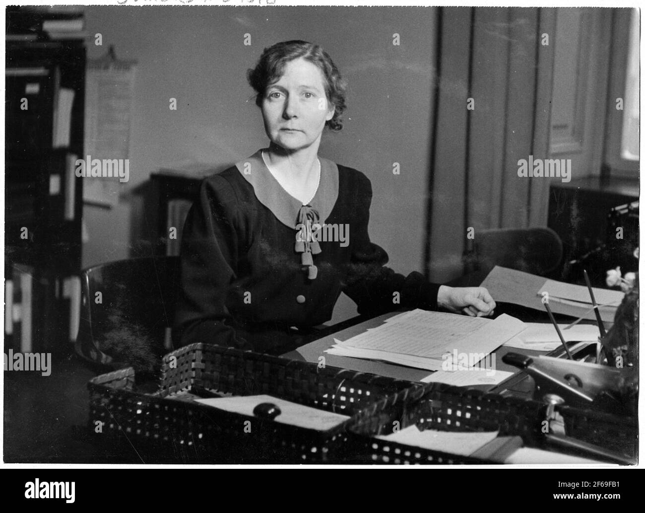 HISSE secretary Miss E. Samuelson on (GDX) Director General Expedition ...