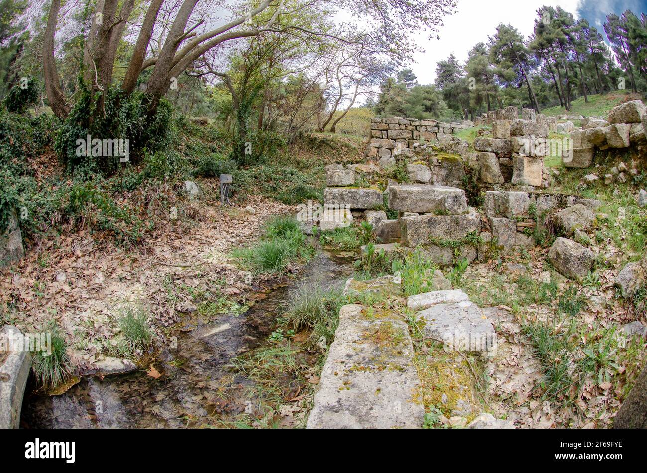 The Amphiareion of Oropos Greece scared spring Stock Photo - Alamy