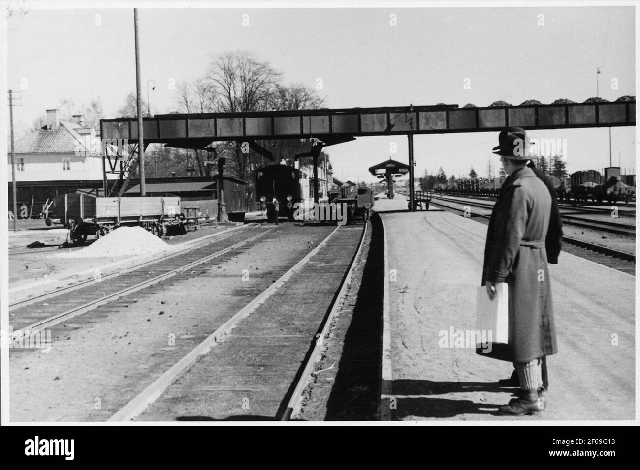 Station area in Storvik Stock Photo - Alamy