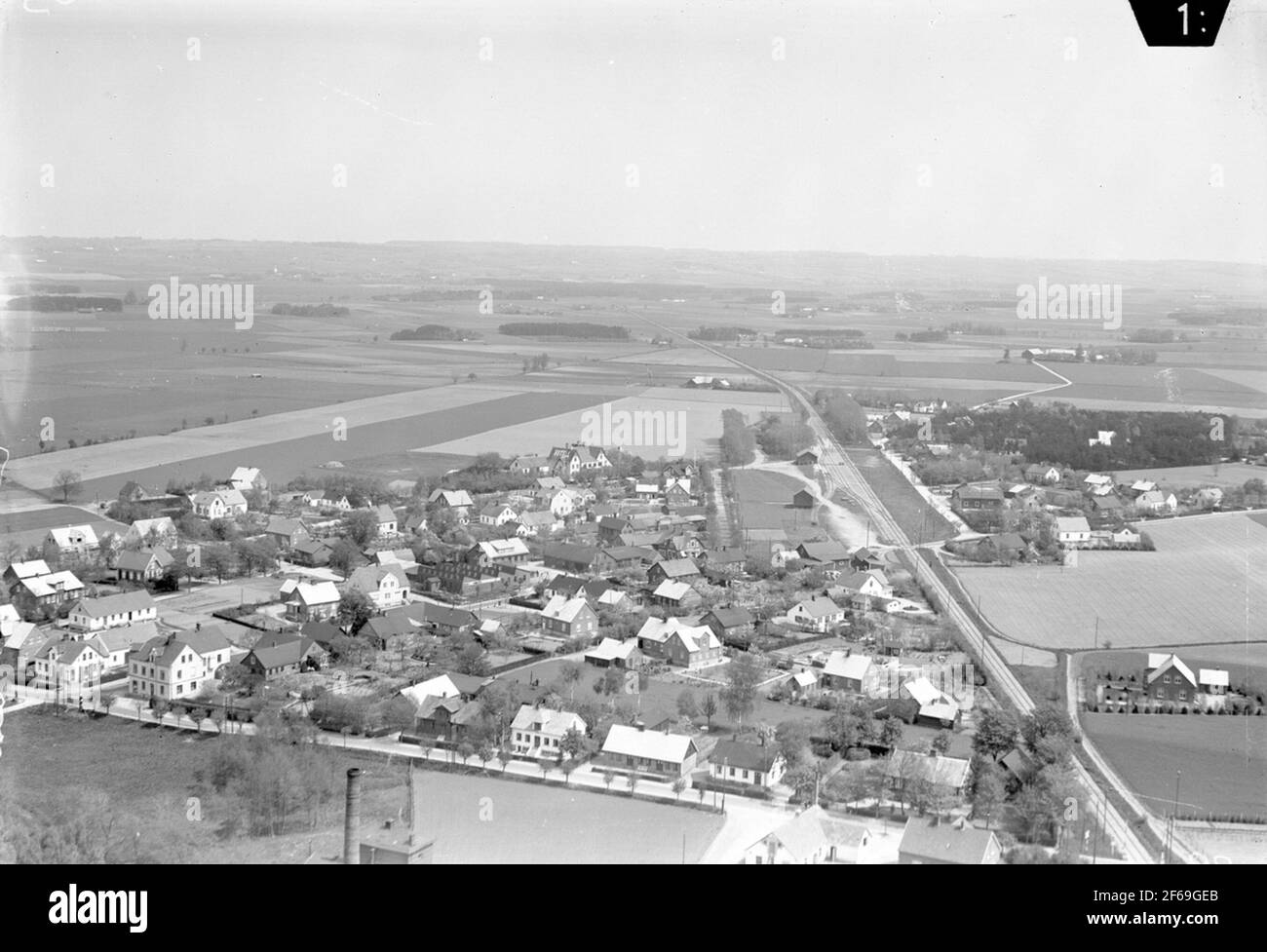 Aerial view of station Stock Photo - Alamy
