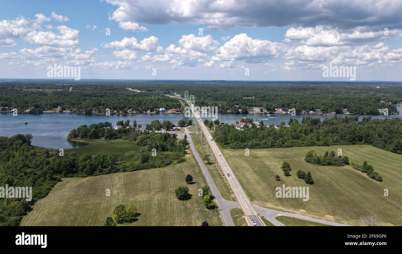 Bridge to Wellesley Island Thousand Island Region upstate NY Stock ...