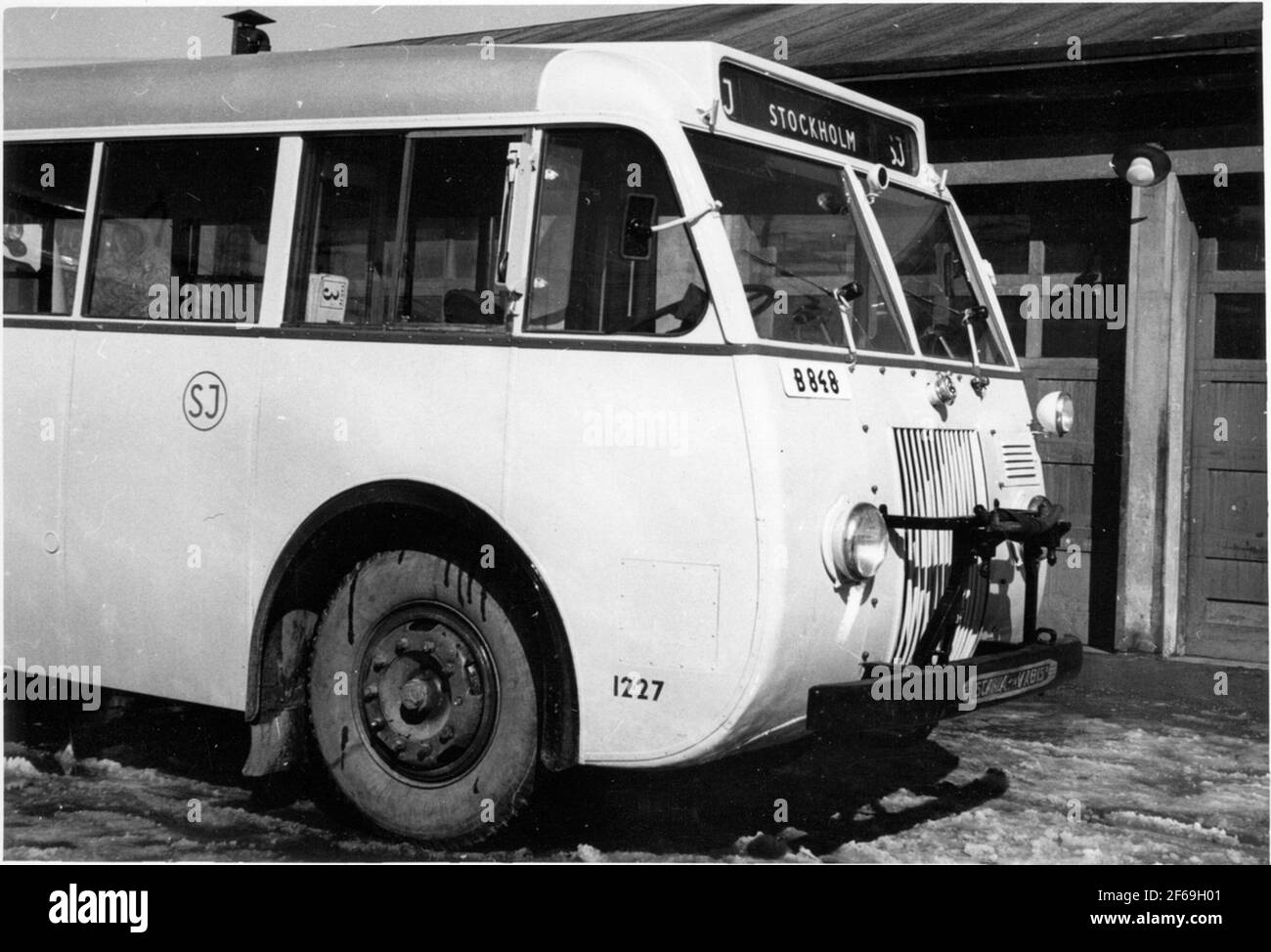 The state's railways, SJ bus 1227 Stock Photo - Alamy