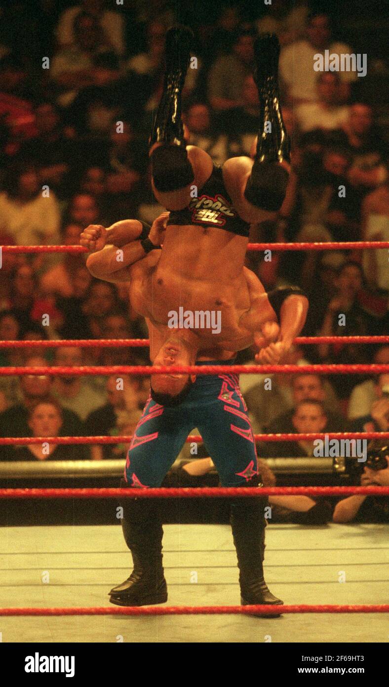 Dwayne The Rock Johnson & Chris Jericho 1998 Photo By John Barrett ...