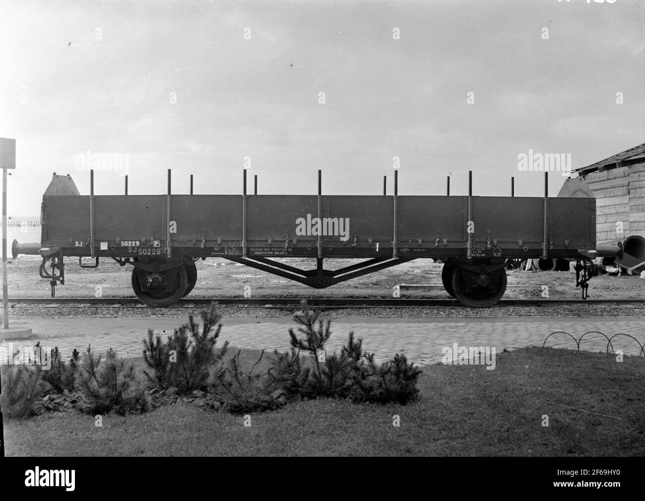 The state railways, SJ OR 50229 equipped with compressed air brakes ...
