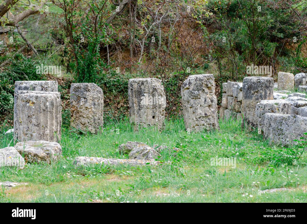Temple of Amphiareion, Oropos Greece Stock Photo - Alamy