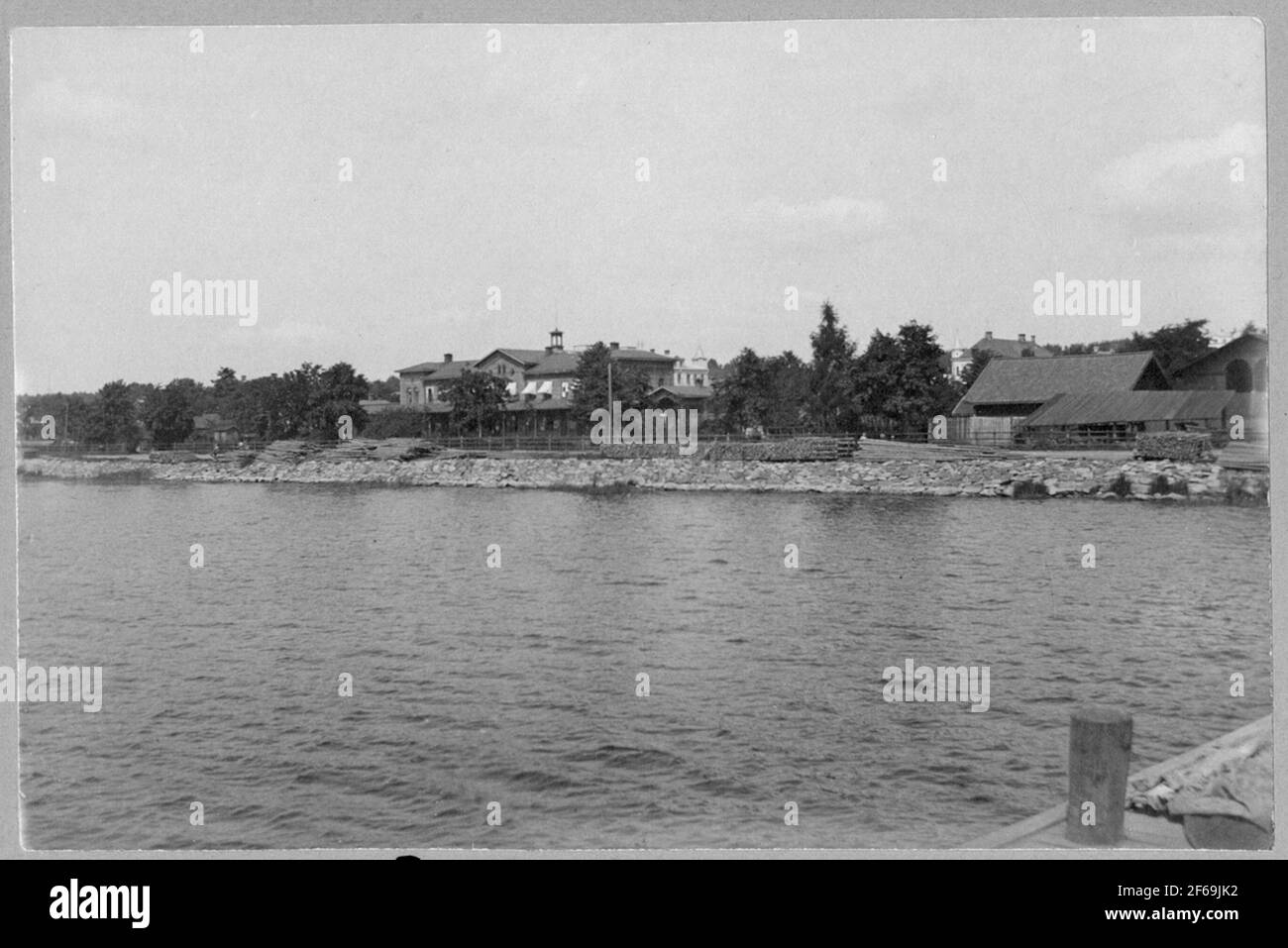 Arvika railway station visible on the photo opened in 1867. The station ...