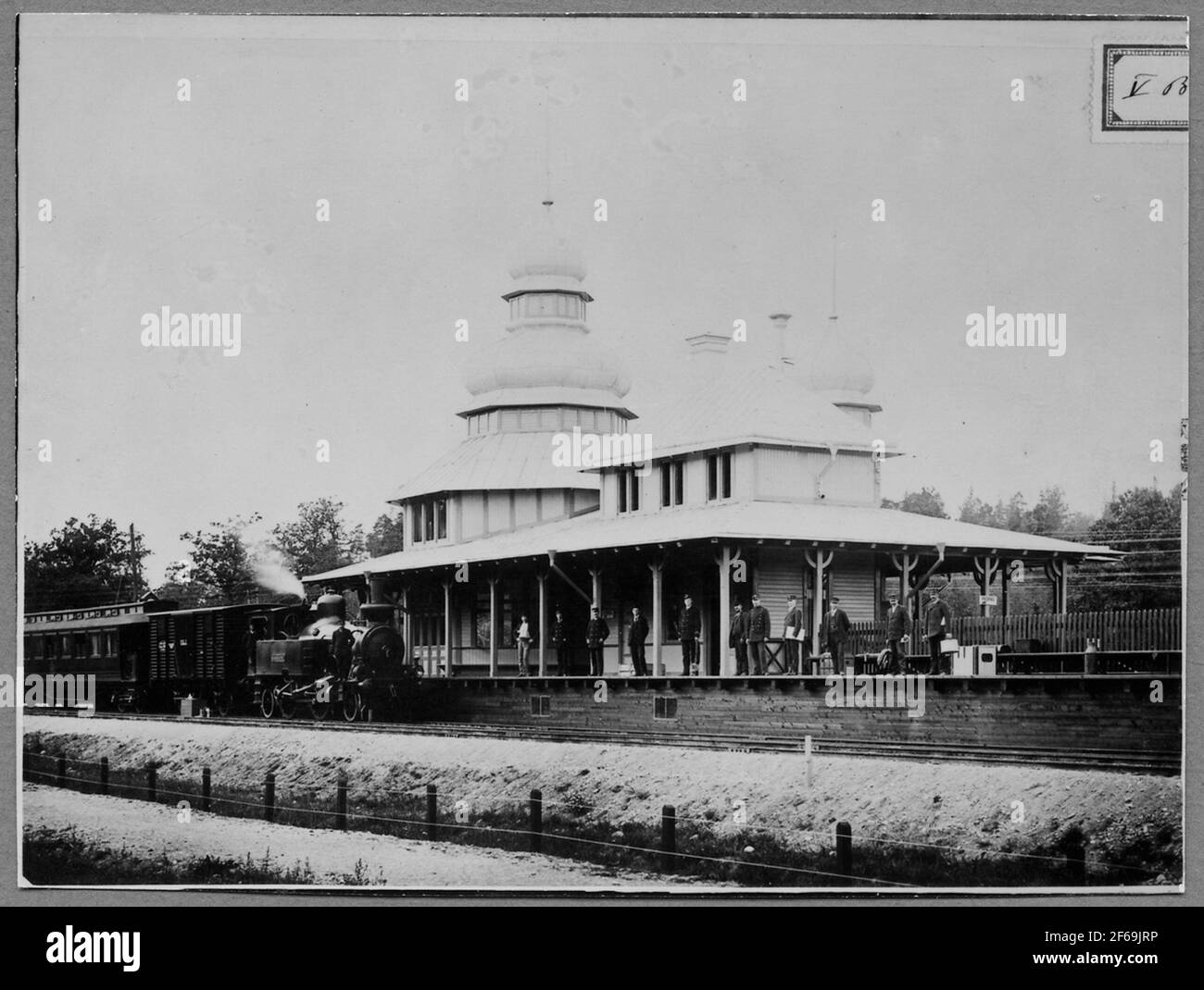 Stockholm - Saltsjön's railway, SSNJ Lok 1 Stock Photo - Alamy