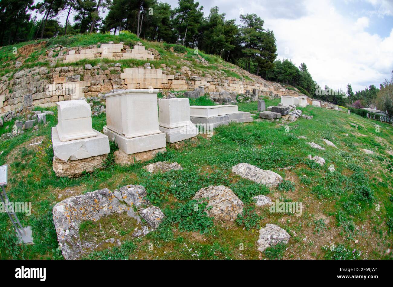 Monumental bases held votives to Amphiaraus status base of important ...