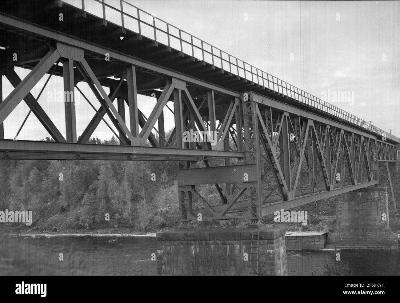 Bridge over Skellefte river at Slind on the line between Bastutäsk and ...