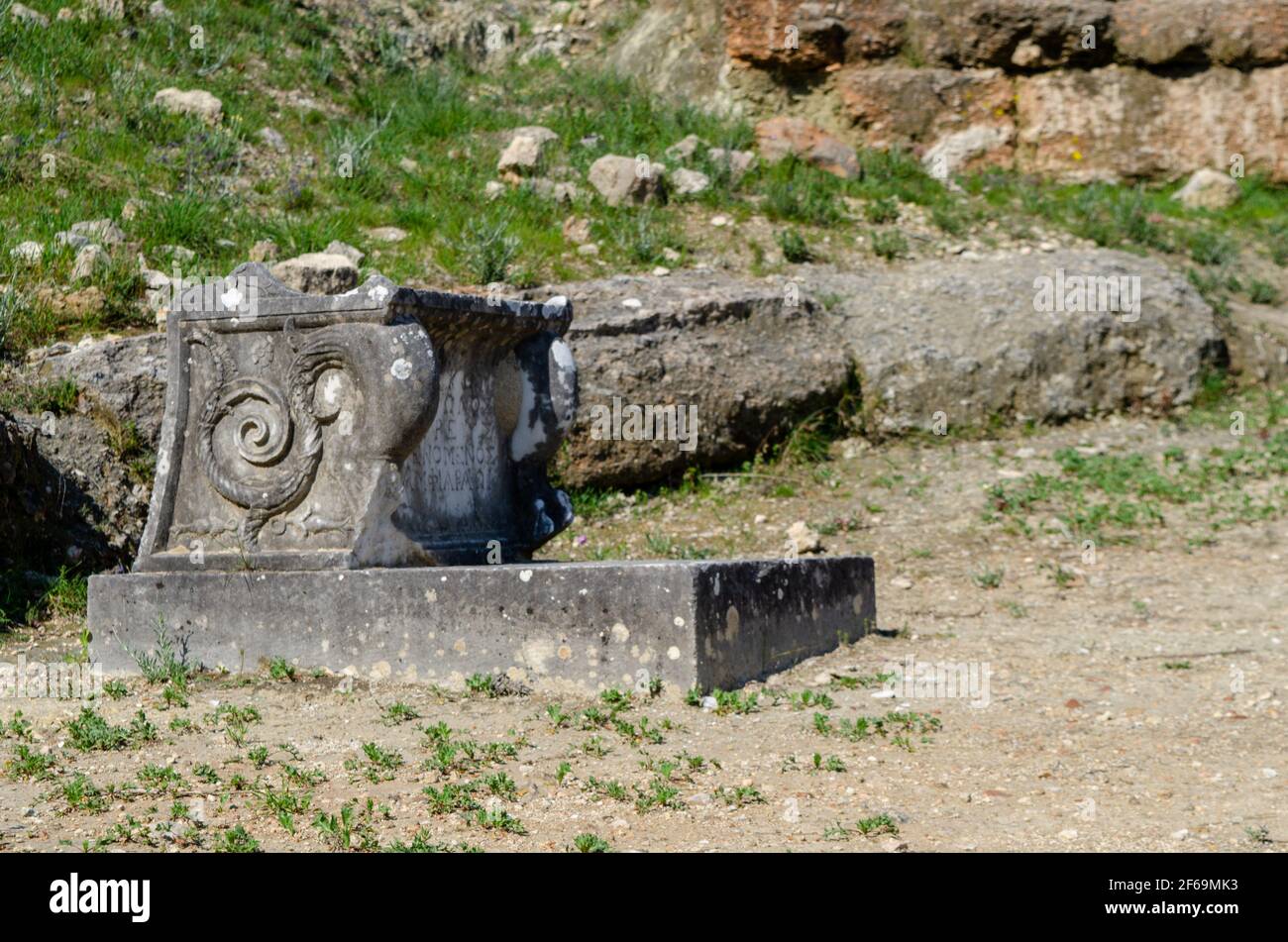 The theatre of the Amphiareion oropos Greece Stock Photo - Alamy