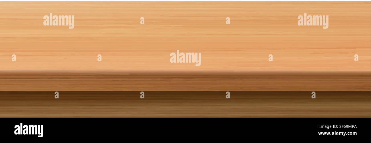 Large table top, solid wood texture, white background - Vector ...