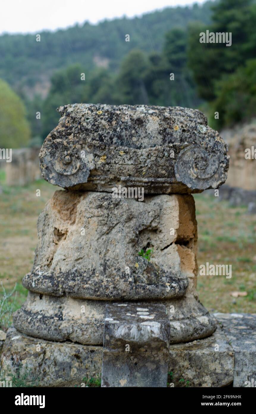 The Amphiareion of Oropos Greece natural erosion, physical and chemical ...