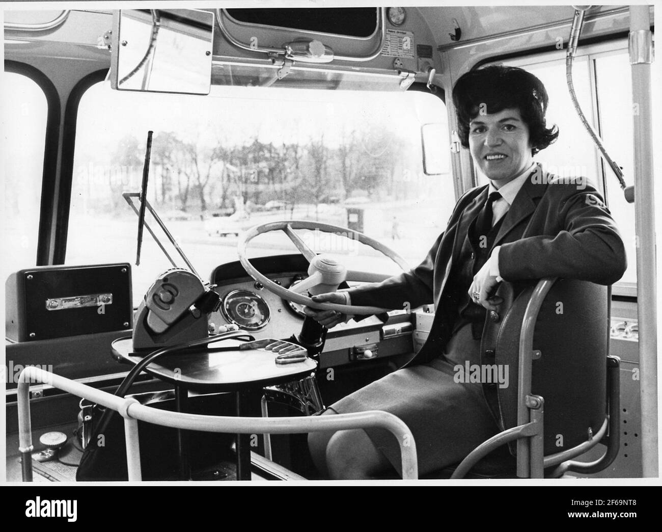 The state's railways, SJ Female bus drivers who are on duty Stock Photo ...