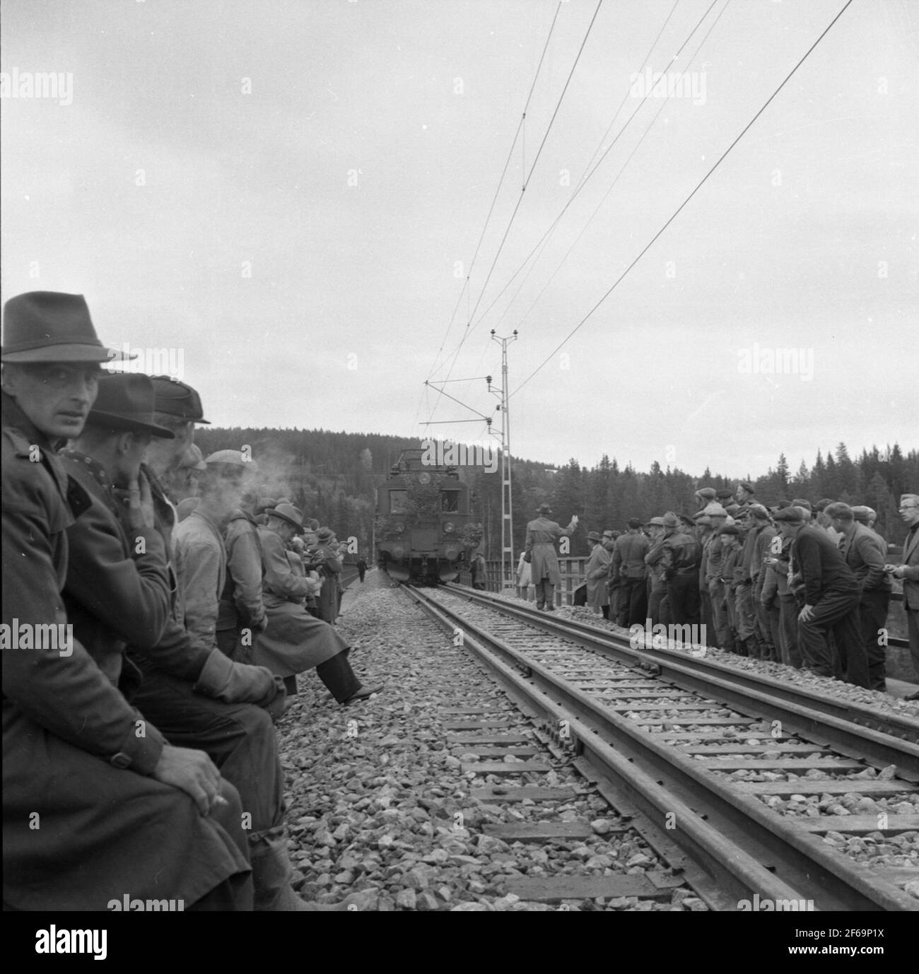 State Railways, SJ Du 347. Inauguration of Bridge Stock Photo - Alamy
