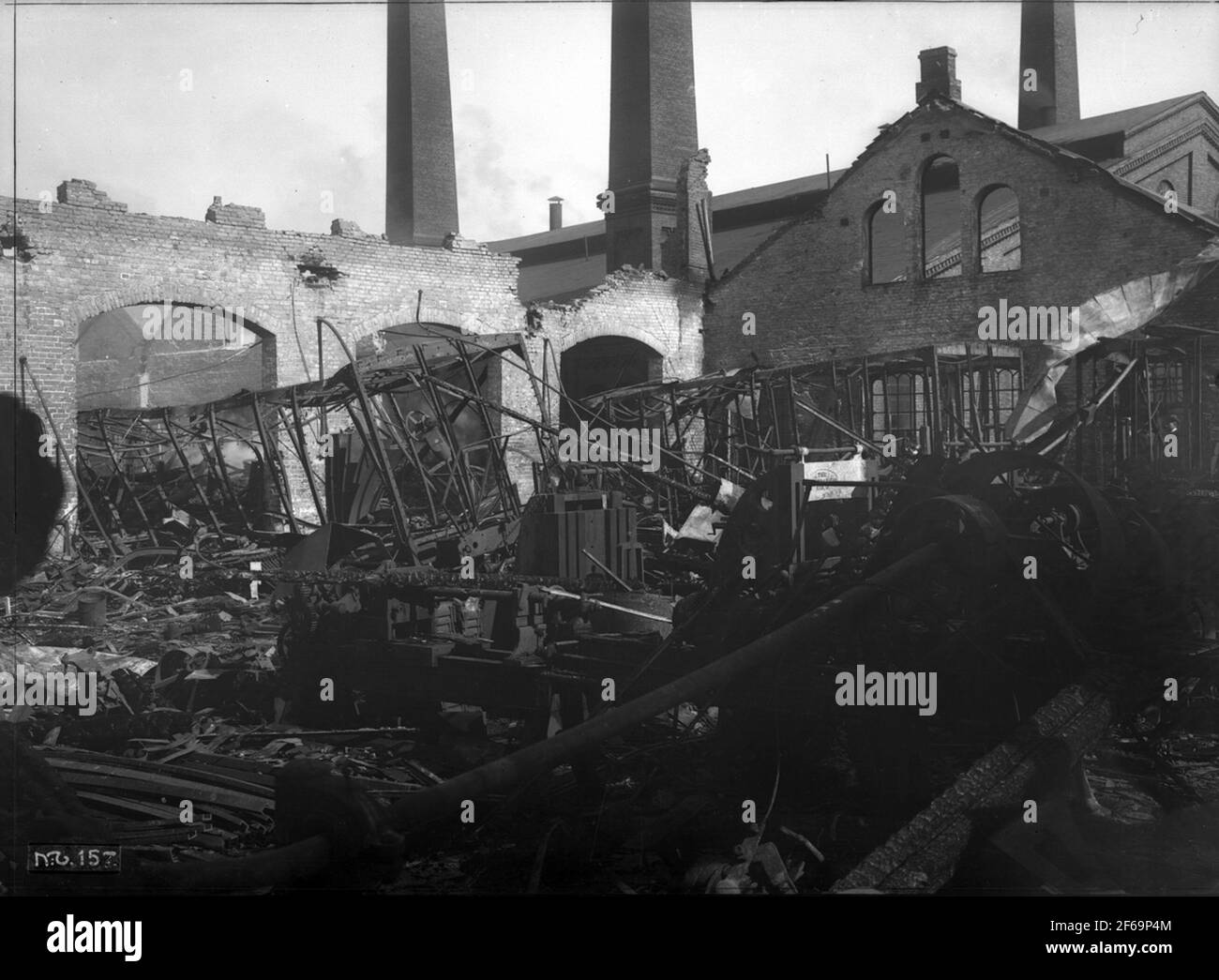 Southern workshop after the fire Stock Photo - Alamy
