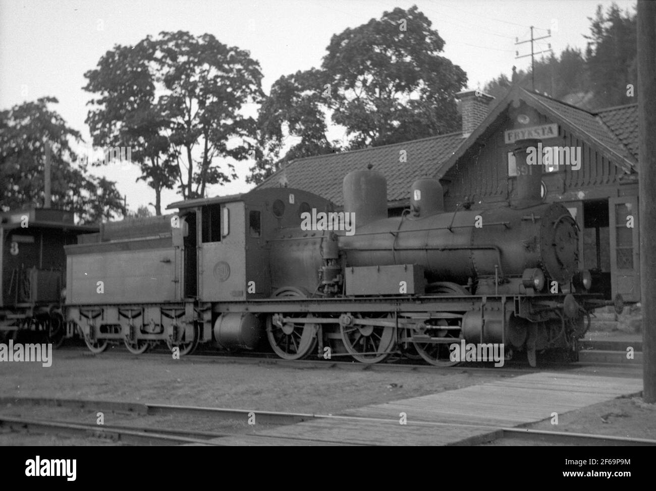 Steam locomotive, state railways, SJ Ka 691 at Frozen station Stock ...