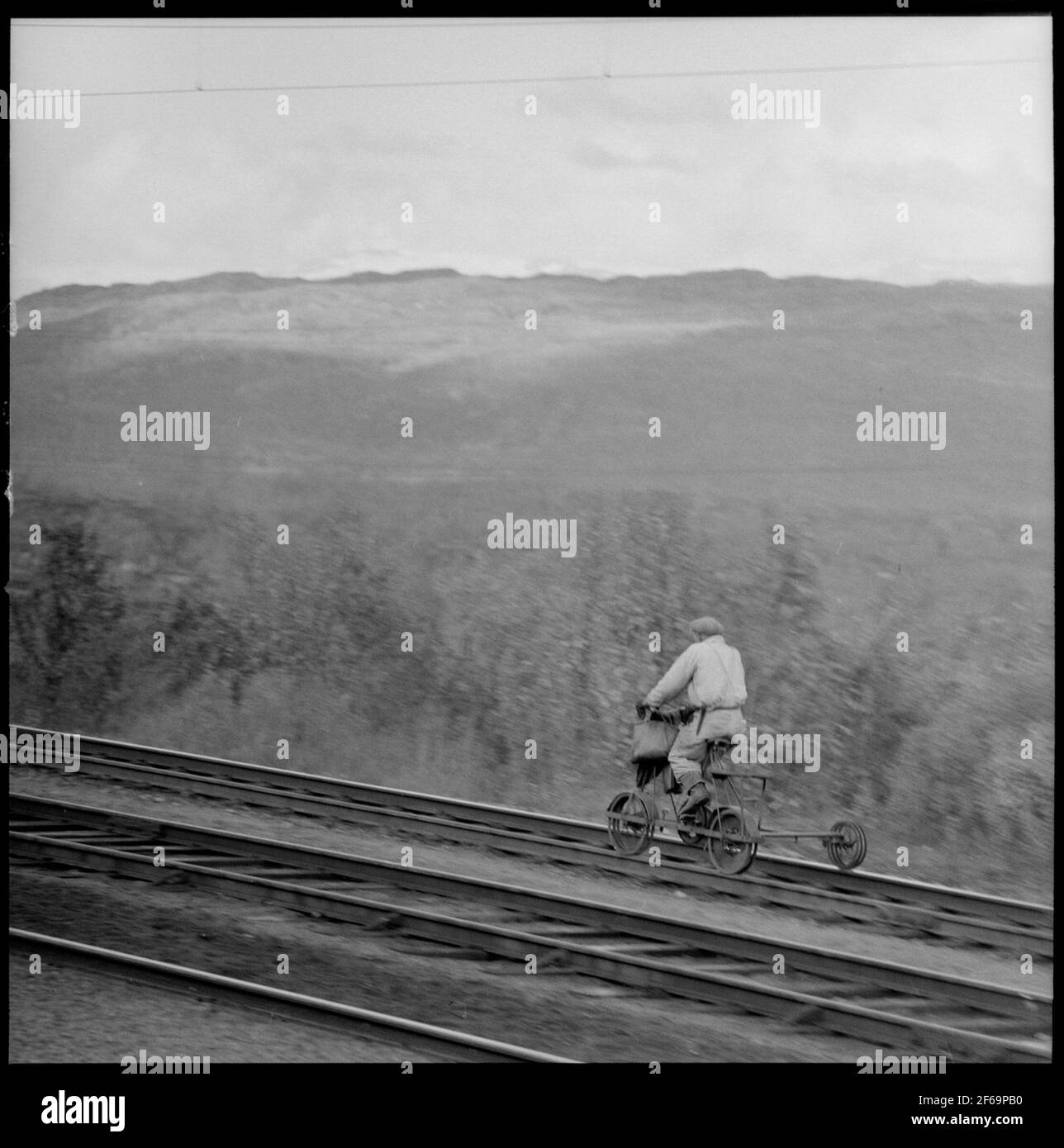 Path worker on trampdressin Stock Photo - Alamy