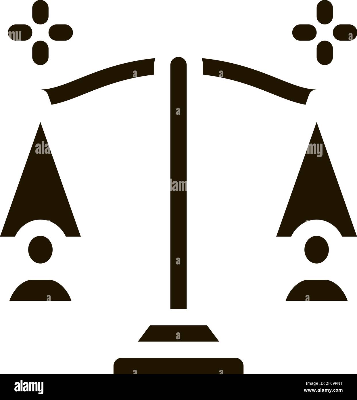 racial scales icon Vector Glyph Illustration Stock Vector Image & Art ...