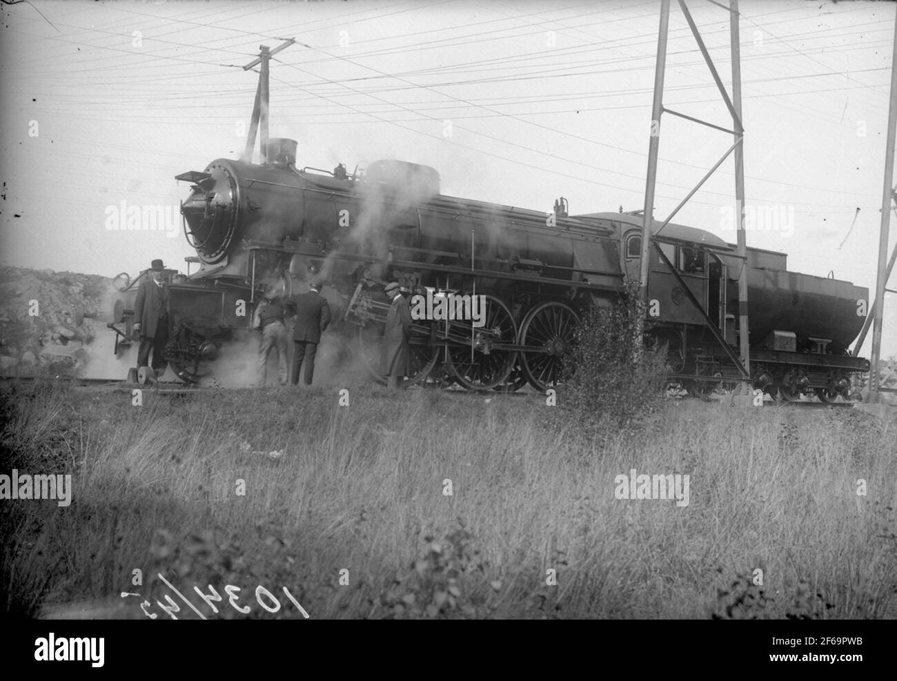 The state railways, SJ F 1271. The locomotive was manufactured in 1916 ...