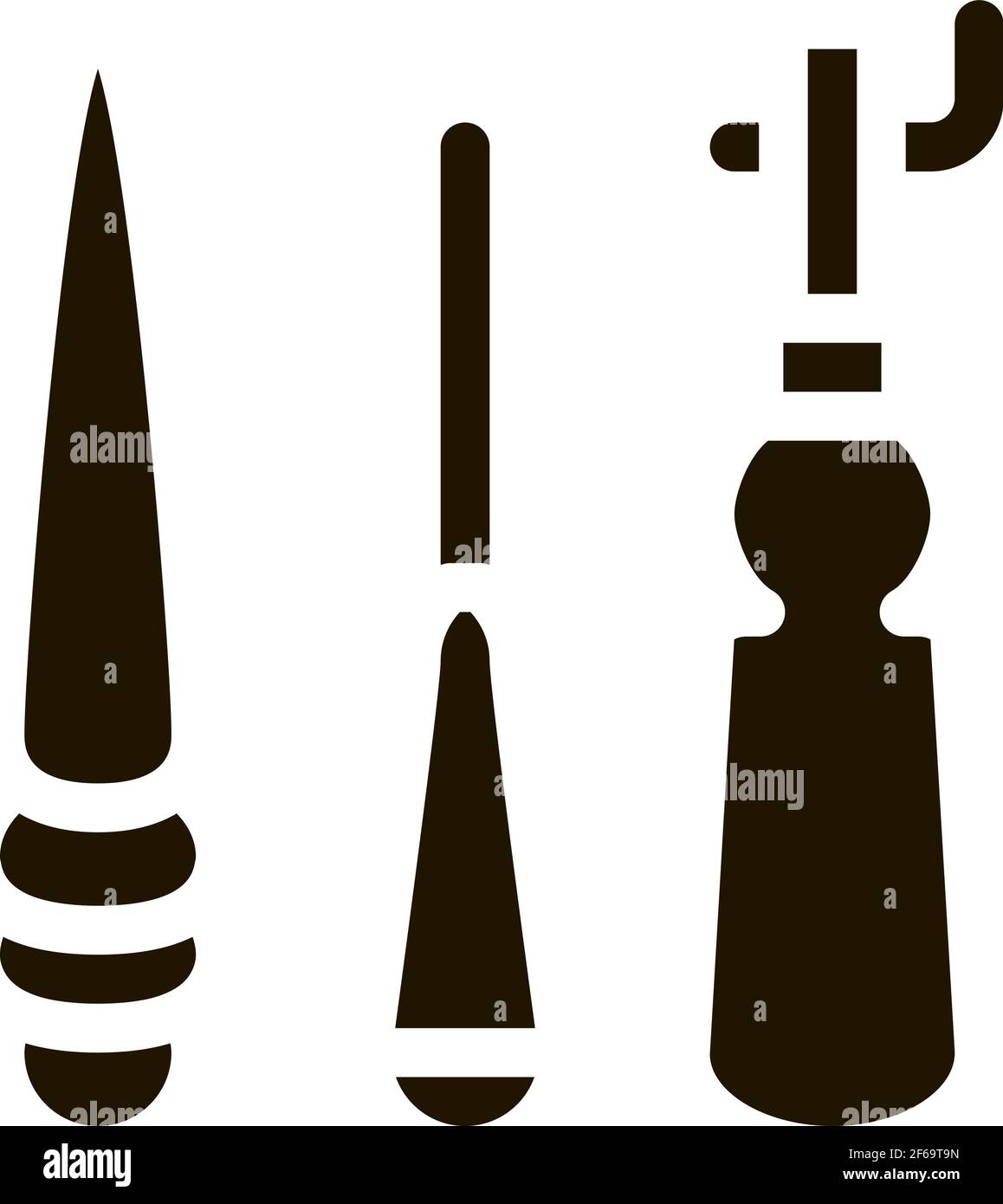 Leather tools illustration hi-res stock photography and images - Alamy